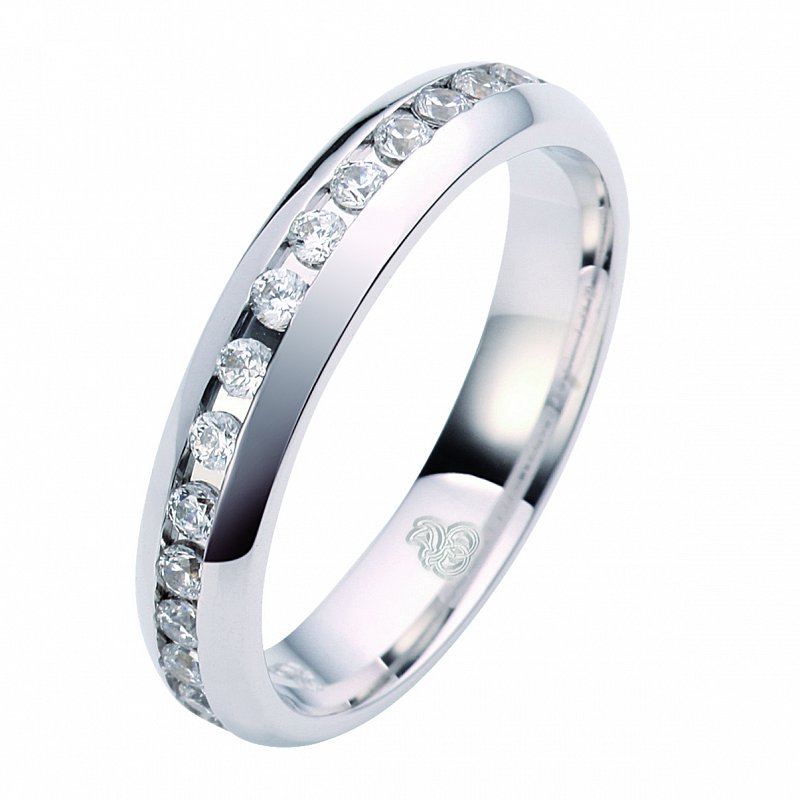 Weißgold Ring mit Diamant | Edelsteinringe.de