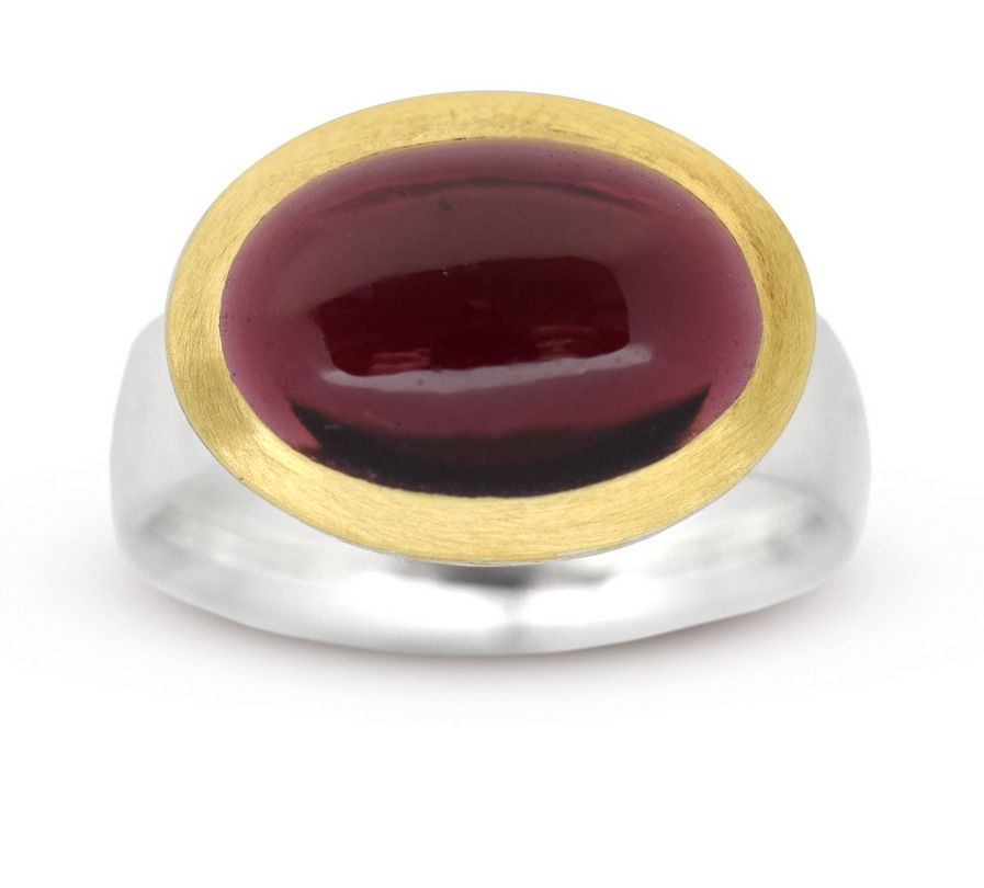Granat Ring, bicolor | Edelsteinringe.de